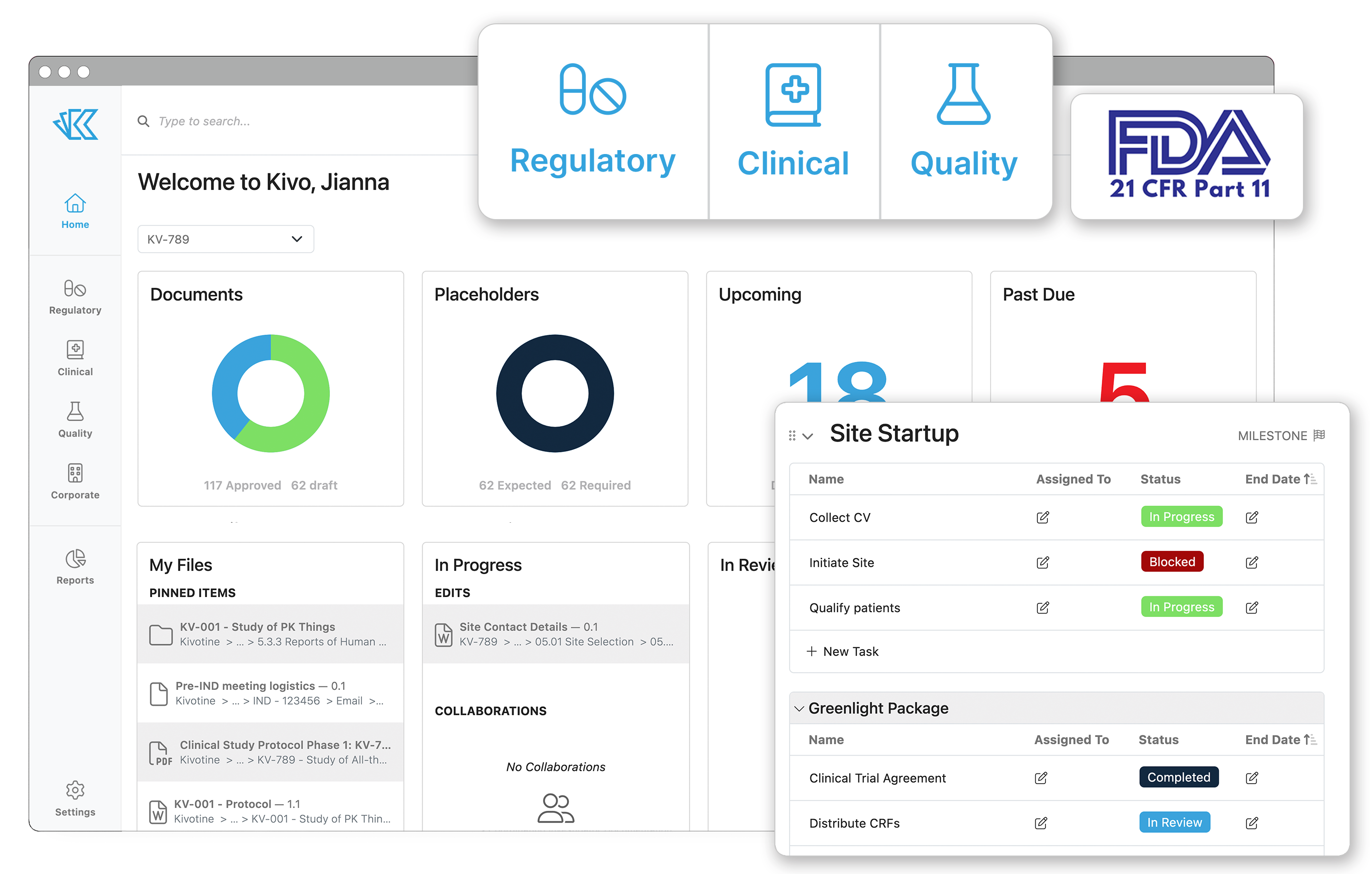 Kivo: Document & Process Management for Emerging Life Sciences