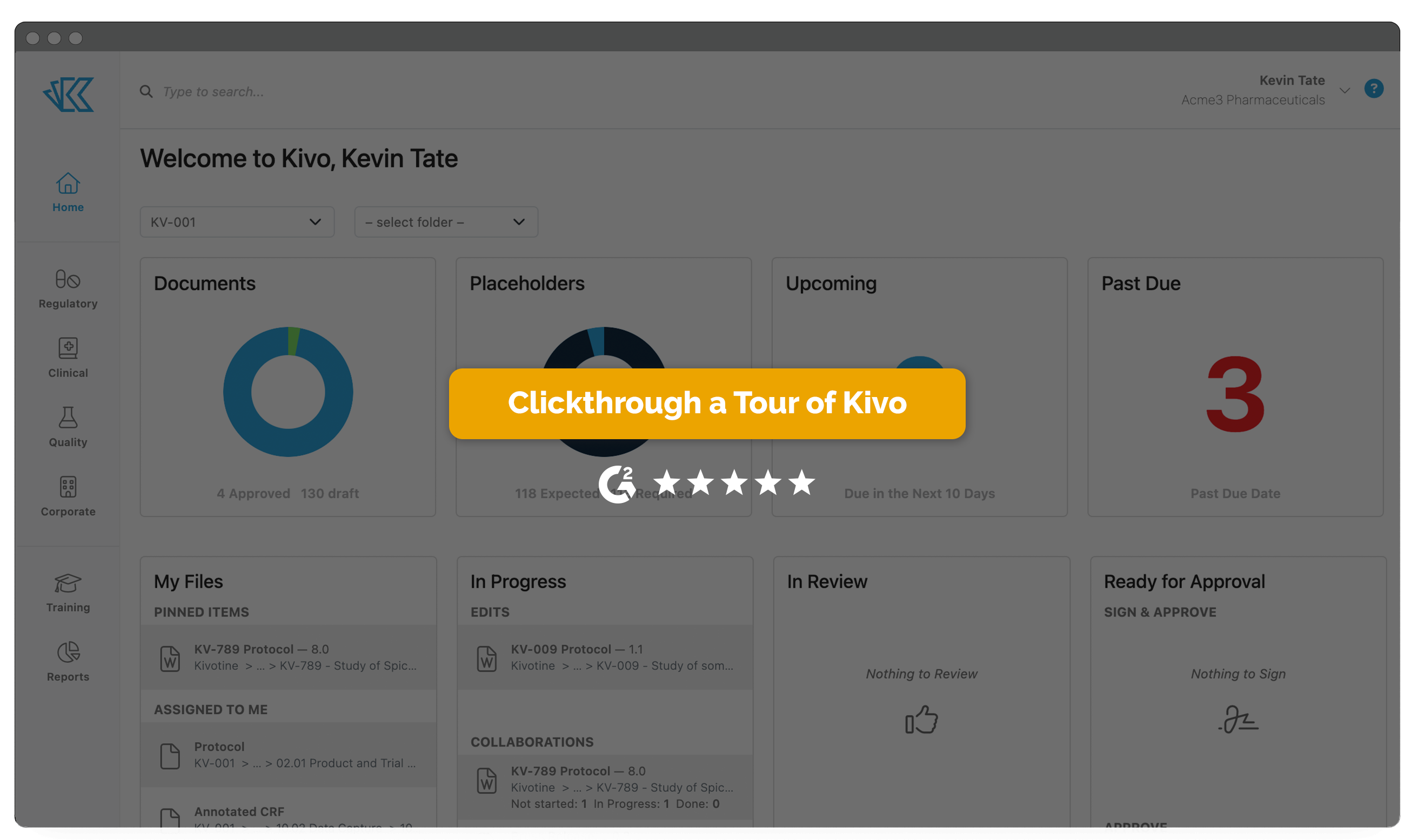 Kivo: Document & Process Management for Emerging Life Sciences