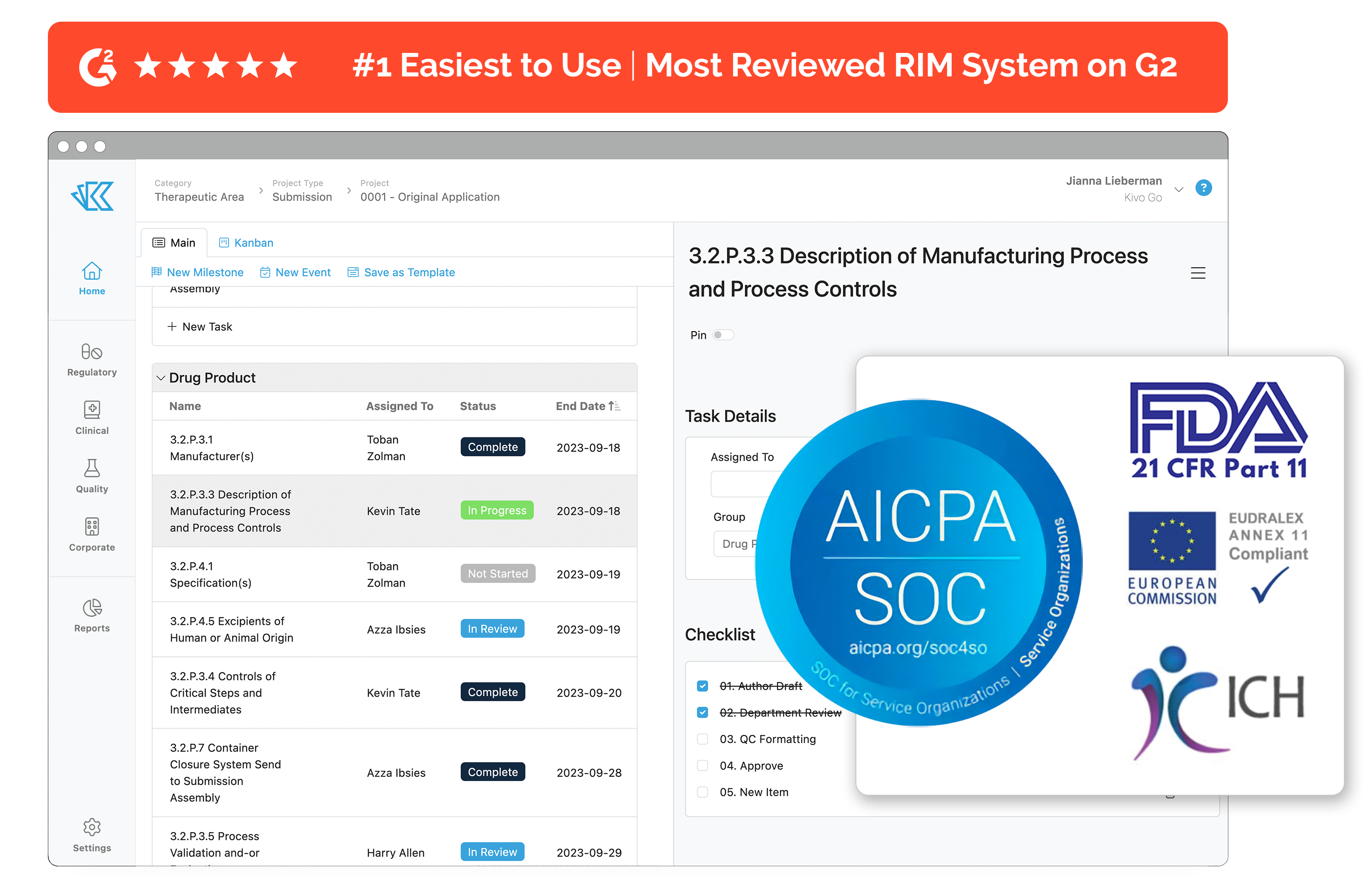 The #1 Regulatory Information Management System for Pharma | Kivo