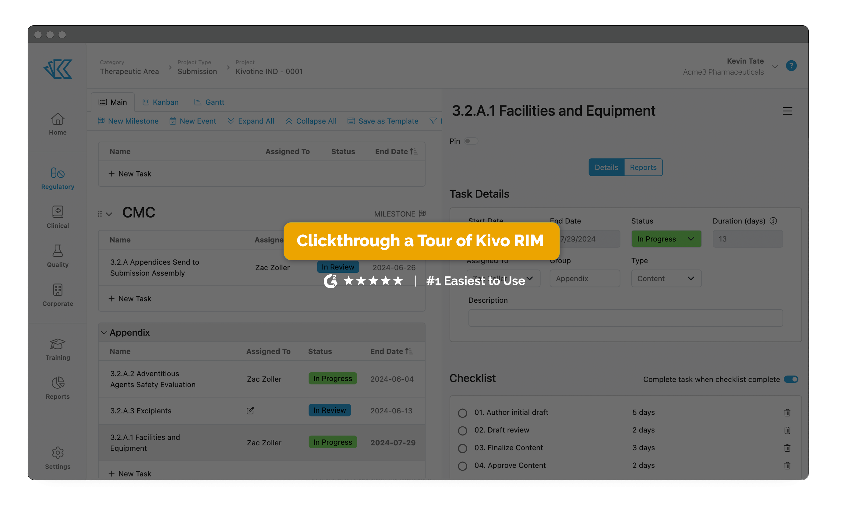 The #1 Regulatory Information Management System for Pharma | Kivo