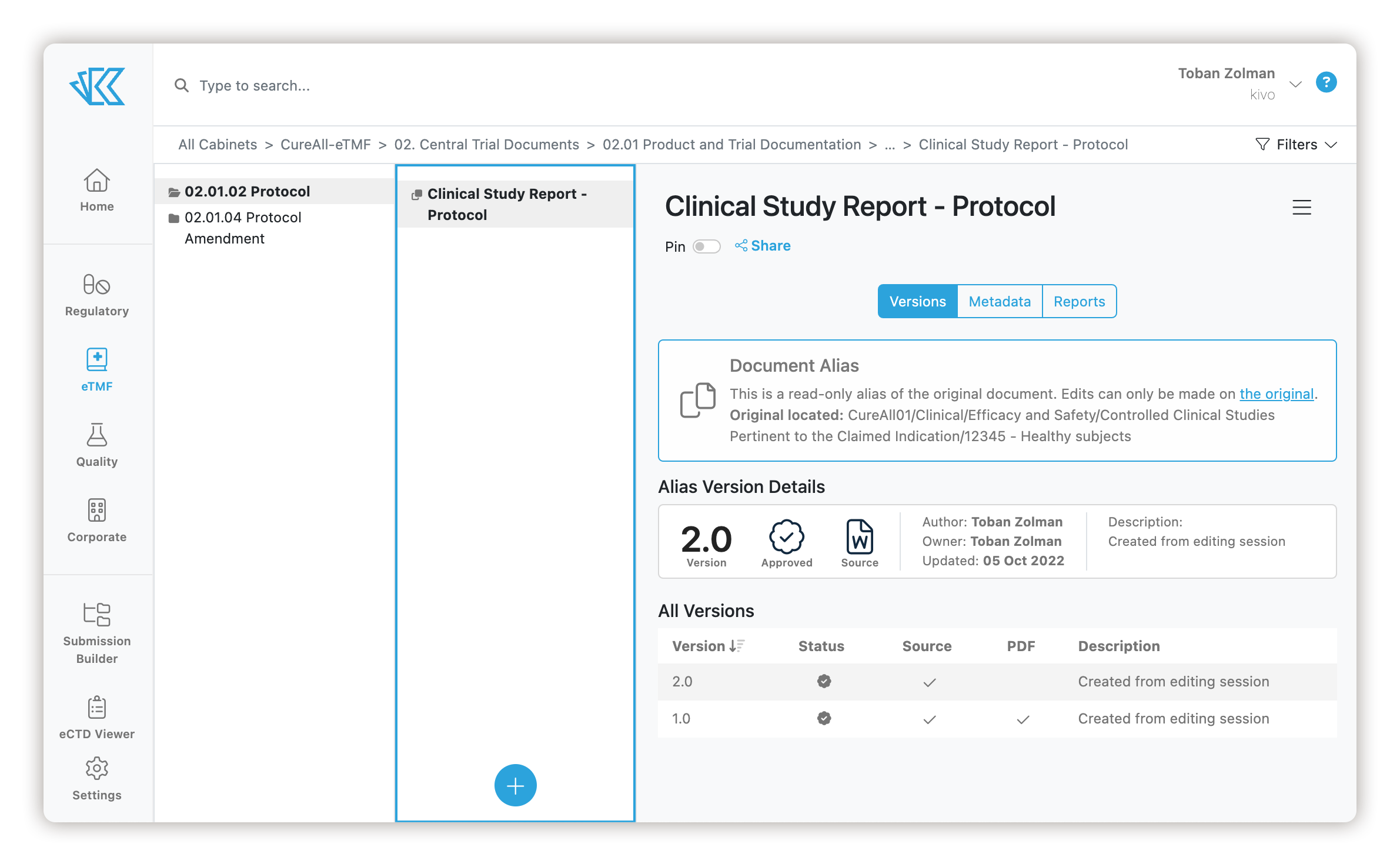 Kivo | Electronic Trial Master File - eTMF