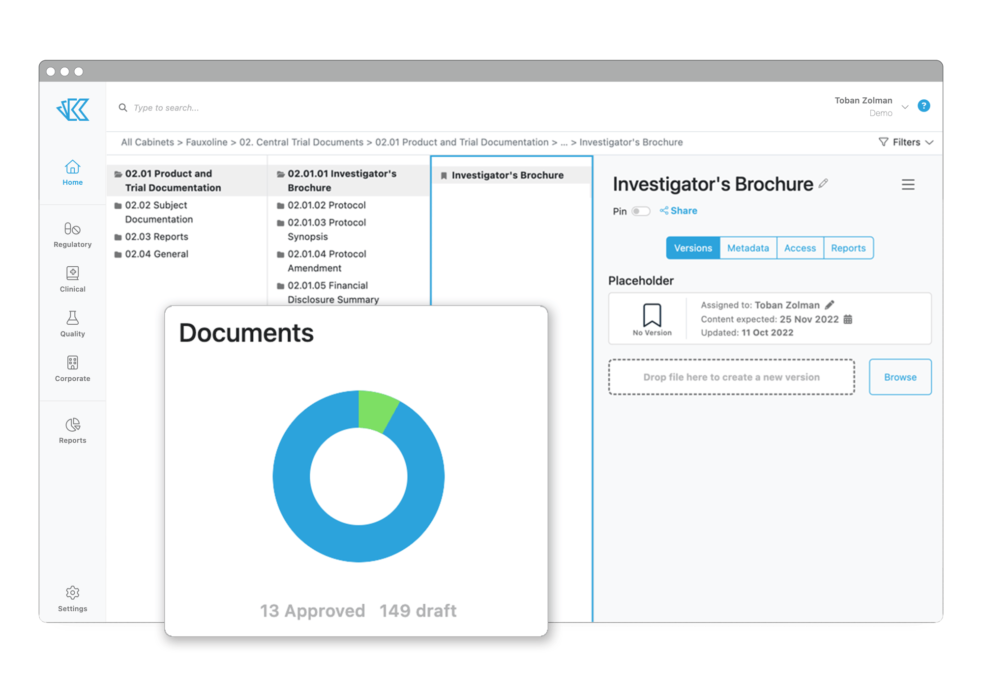 Kivo | Document Submission Management for Clinical Trials