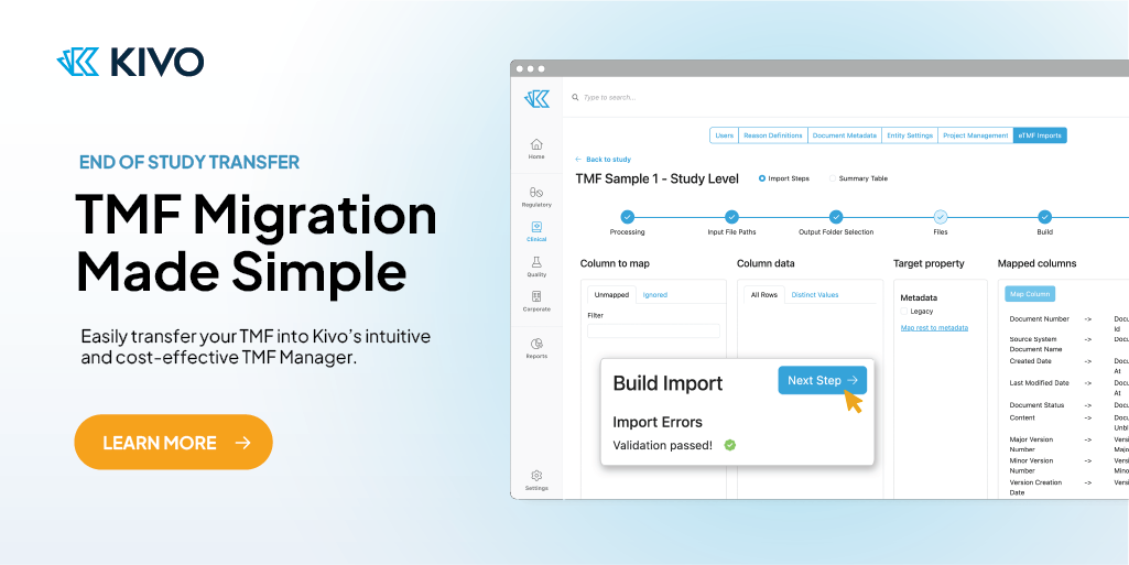 Secure TMF Migration | TMF Transfer for Clinical Trial Documentation
